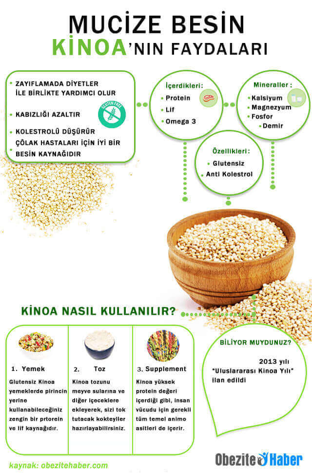 Kinoa Tohumu Faydaları Nelerdir? Kinoa Diyeti Nasıl Yapılır? | Obezite ...